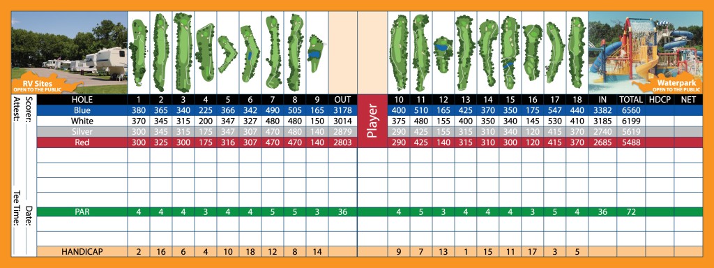 Scorecard - Oak Valley Golf Course and Resort
