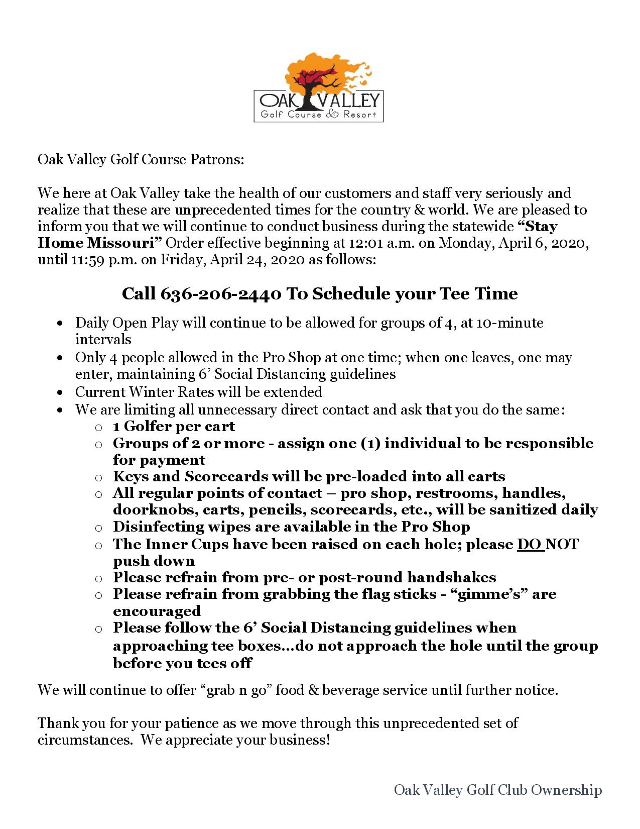 Oak Valley Golf Course & Resort - Pevely, Missouri - Oak Valley Golf ...